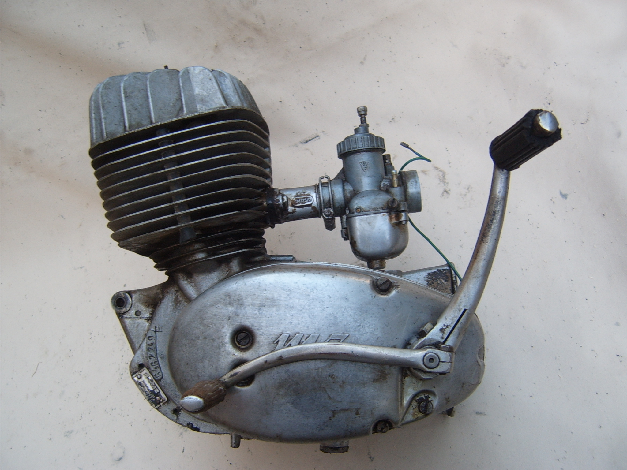 Motor MZ ES TS 125 - MM125/2 mit Zylinderkopf Vergaser