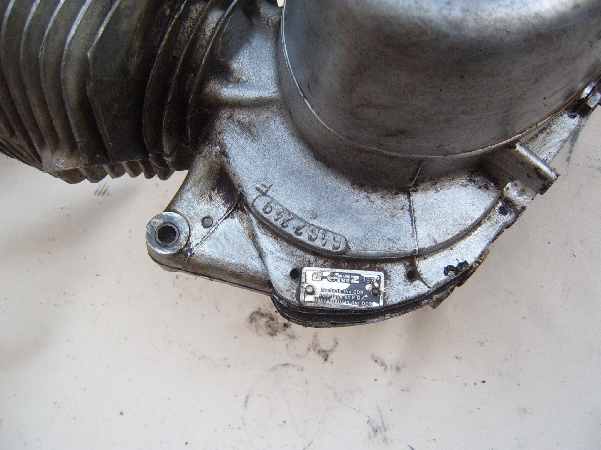 Motor MZ ES TS 125 - MM125/2 mit Zylinderkopf Vergaser